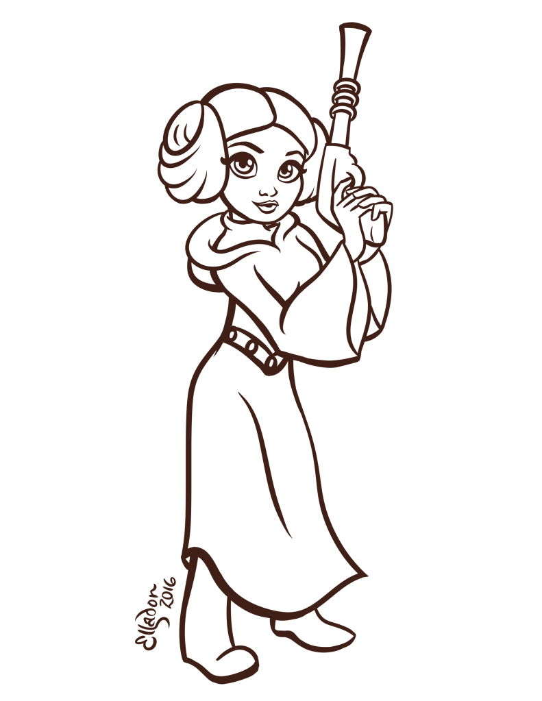 princess-leia-coloring-sheet – Hey Miss Jenna